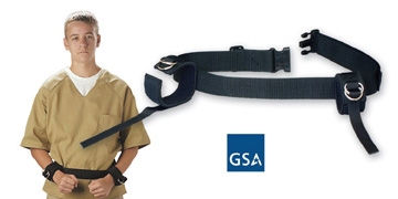 Humane Restraint Nylon Wrist-To-Waist Transport Restraint - NTB-200